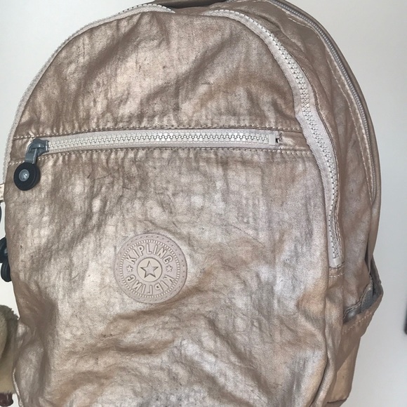 Kipling | Bags | Gold Kipling Backpack | Poshmark